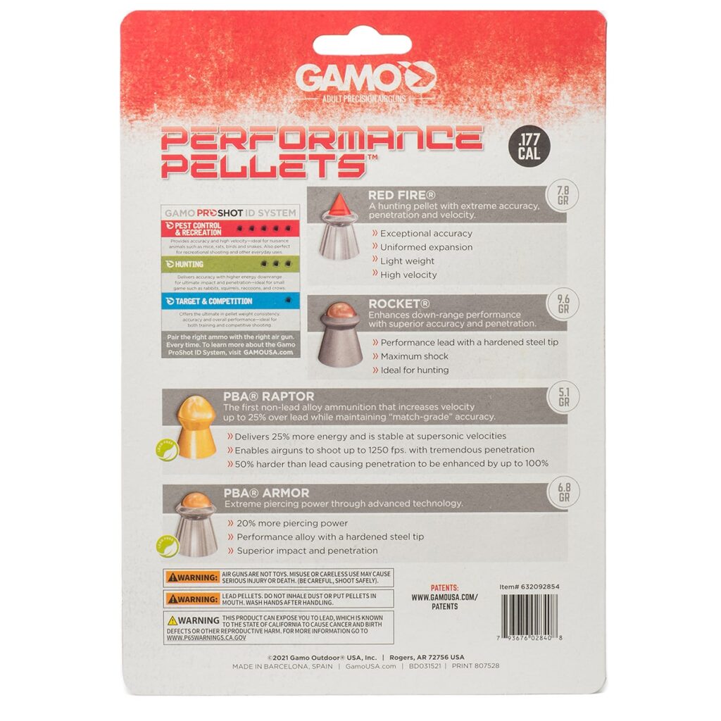 Gamo Combo Pack High Perfomance Pellets