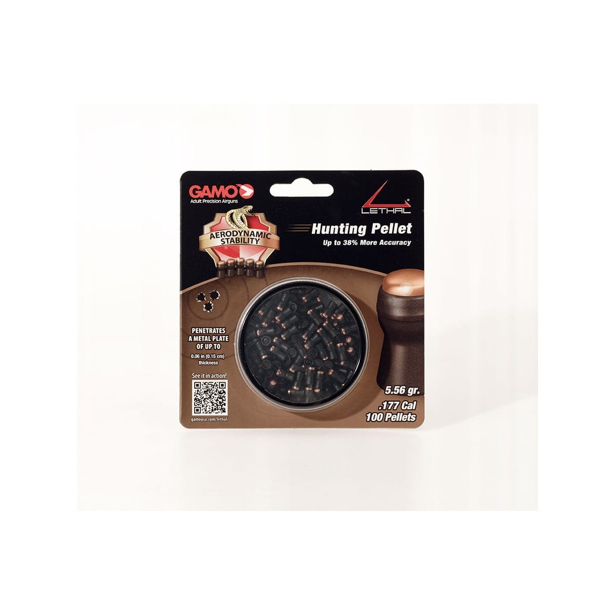 LUXOR Cu - Sharp pyramid shaped pellet .22 - GAMO