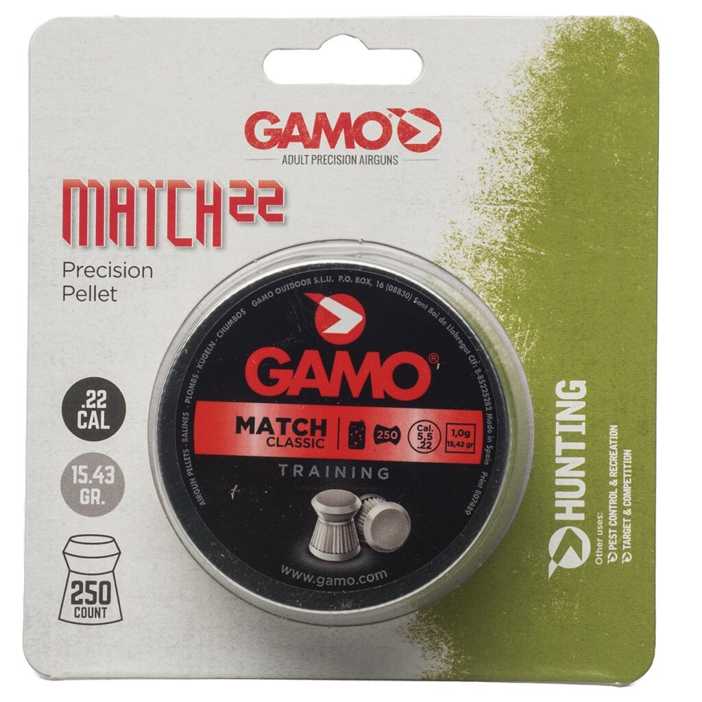 Gamo Match Pellets .22 Caliber for Air Rifles .22 Caliber