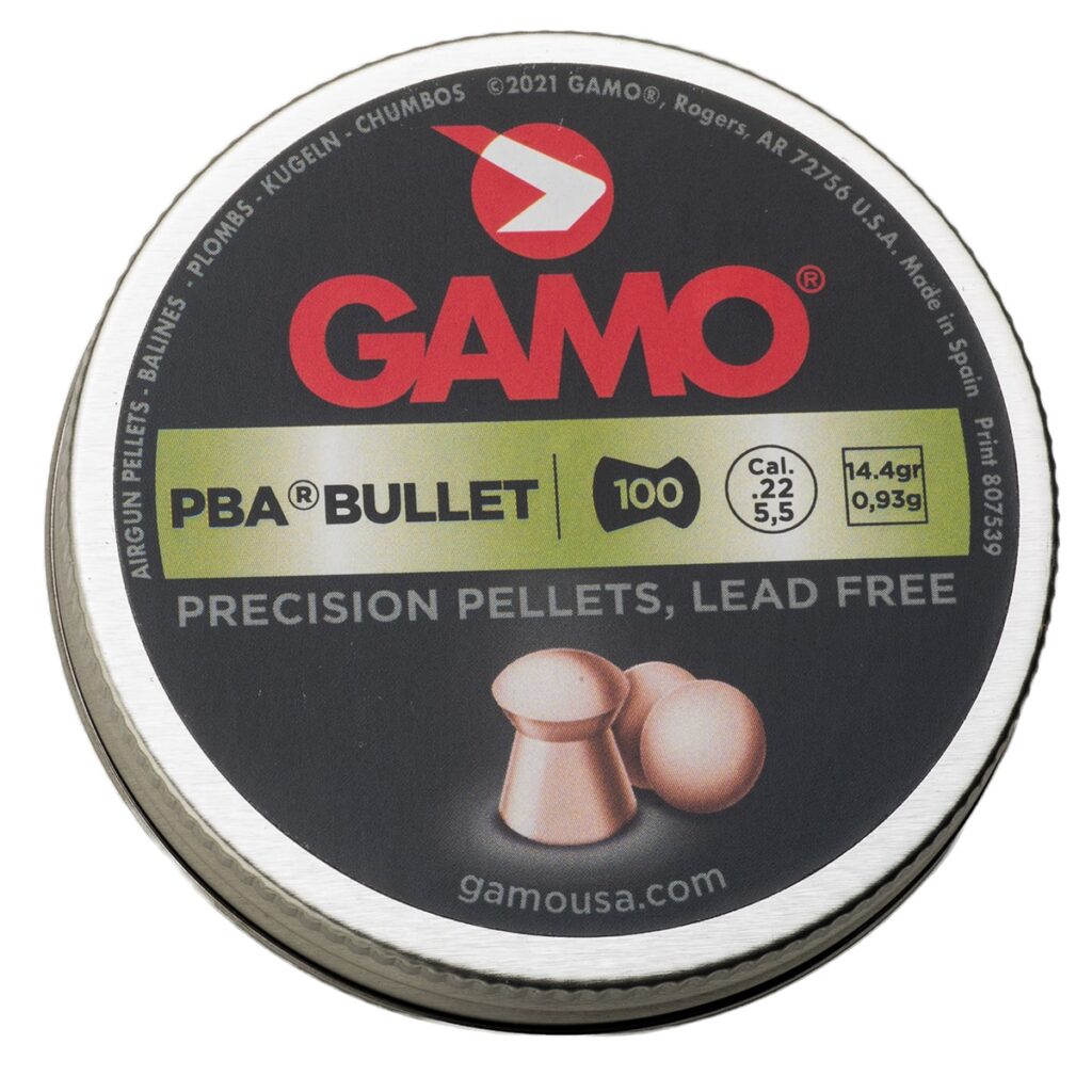 Gamo PBA Bullet Pellets .177 or .22 Caliber for Air Rifles, long skirt