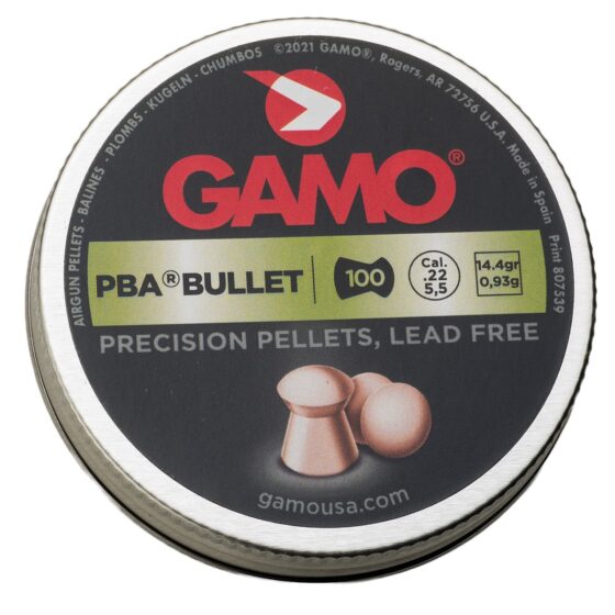 Gamo PBA Bullet Pellets .177 or .22 Caliber for Air Rifles, long skirt