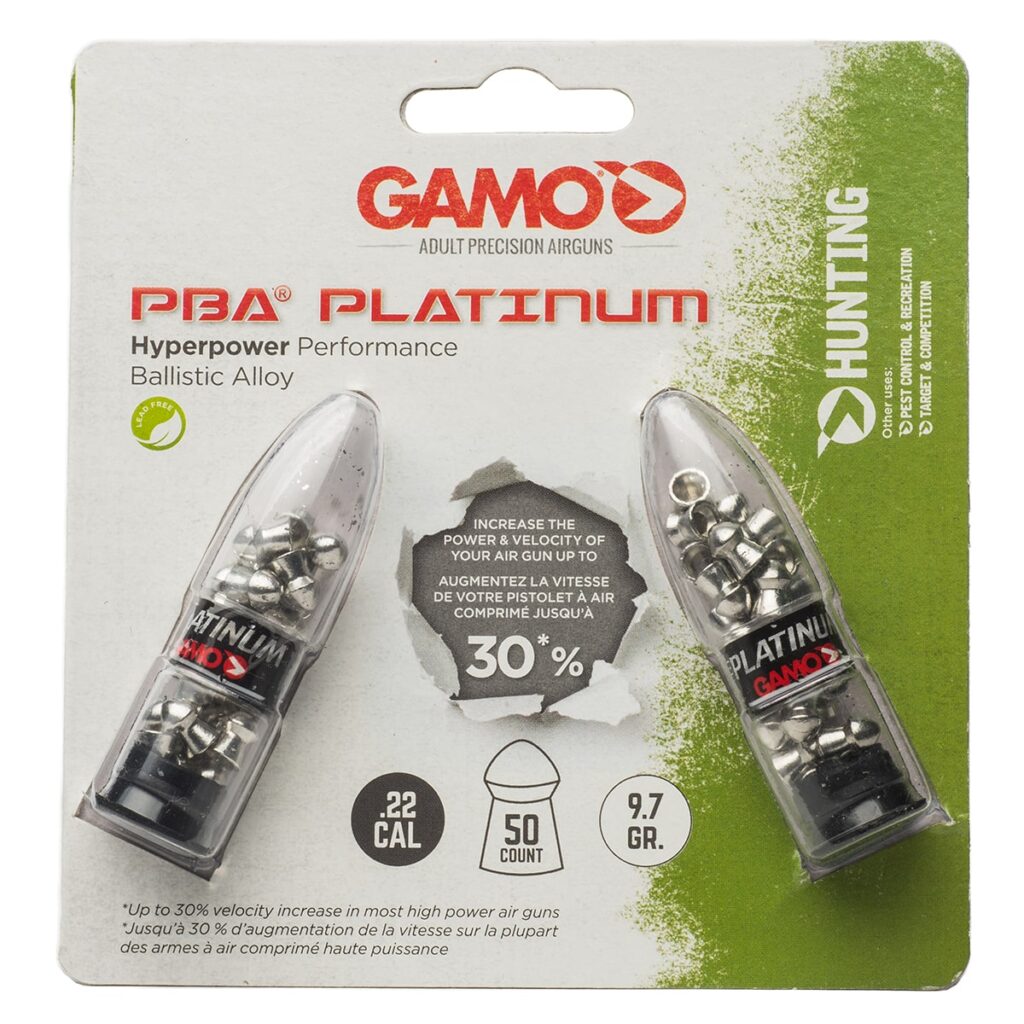 Gamo PBA Platinum Pellets .177 or .22 Caliber for Air Rifles