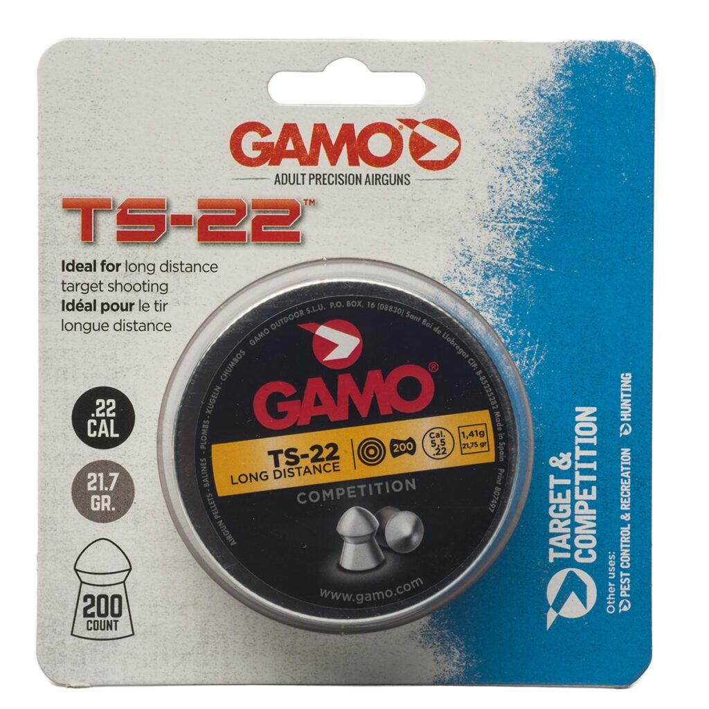Gamo TS-22 .22 Caliber Pellet Ammunition for target shooting and practice