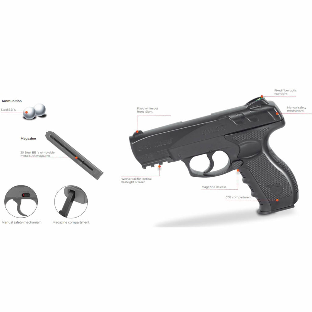 P-900 IGT break barrel gas air piston pistol .177 Cal. - GAMO