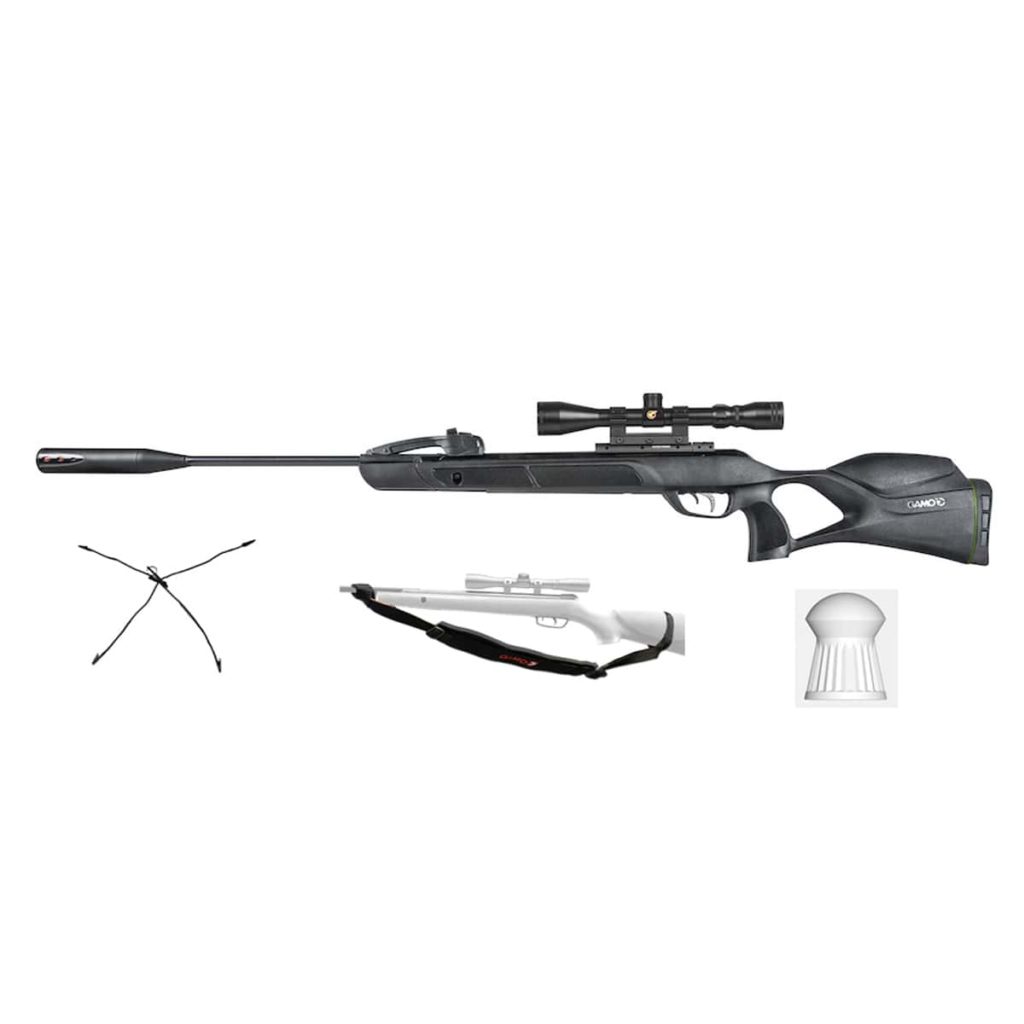 Gamo Swarm Magnum .22 Kit with spider target, sling and pellets.