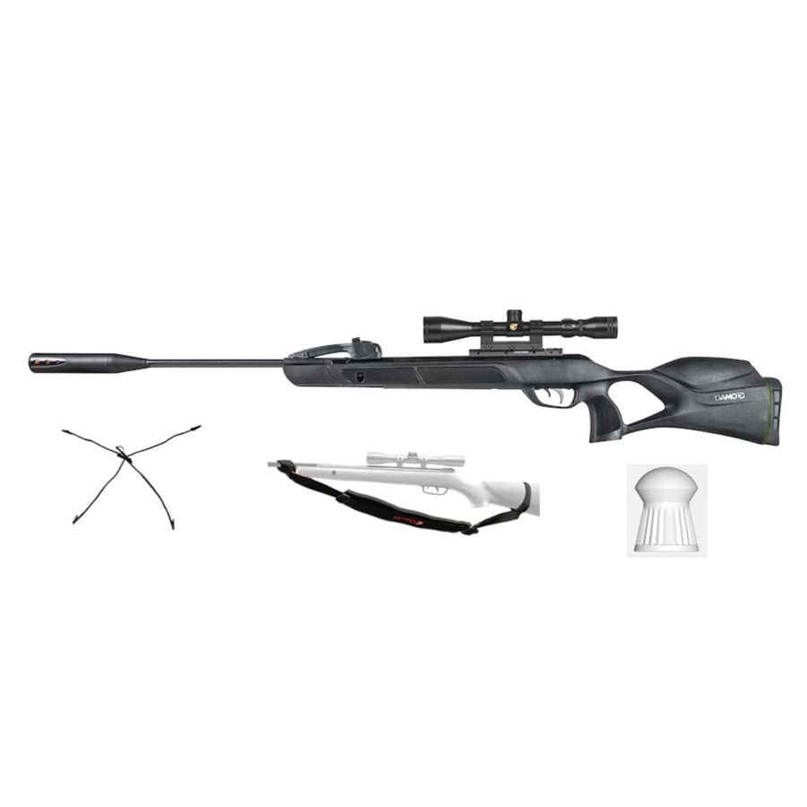 Gamo Swarm Magnum .22 Kit with spider target, sling and pellets.